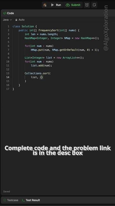 LeetCode Daily: Sort Array by Increasing Frequency Solution in Java | July 23, 2024 #coding ...