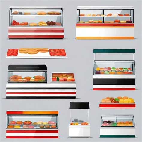 A Display Of Different Types Of Food Including One That Says No