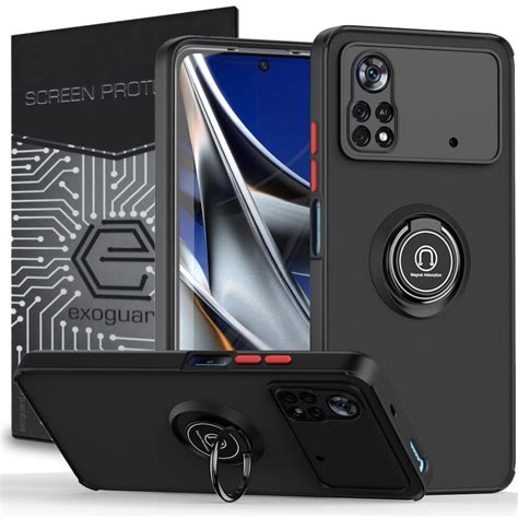 ETUI EXOGUARD O RING SZKŁO XIAOMI POCO M4 PRO 4G PANCERNE CASE OBUDOWA FUTERAŁ RING