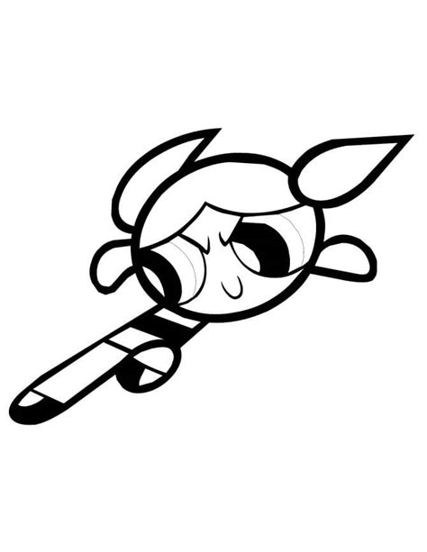 Desenho De Lindinha Atacando Vilão Das Meninas Superpoderosas Para