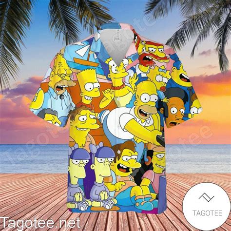 The Simpsons Characters Hawaiian Shirt And Short Tagotee