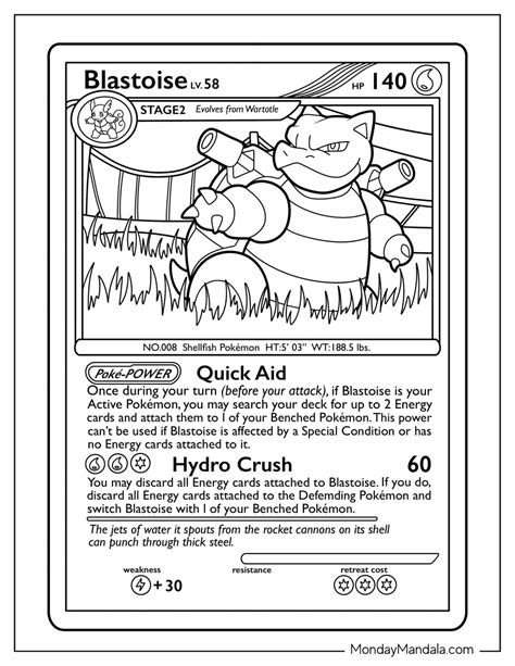 20 Blastoise Coloring Pages Free Pdf Printables 59 Off