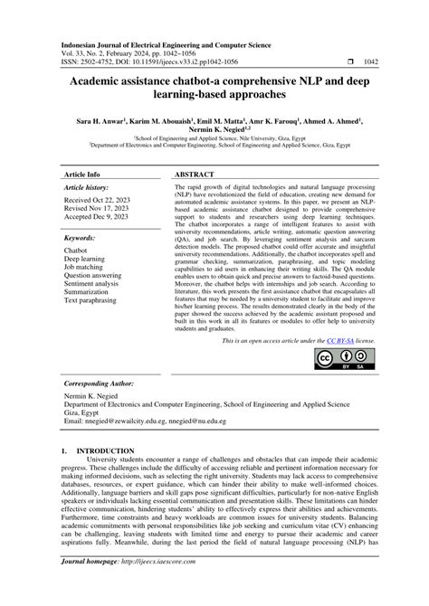 Pdf Academic Assistance Chatbot A Comprehensive Nlp And Deep Learning