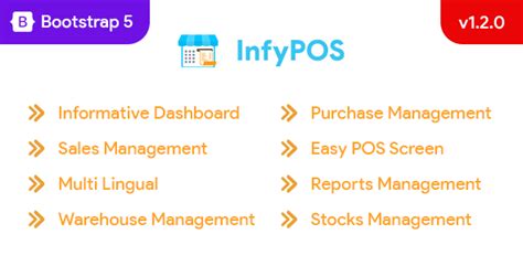 Infypos Advanced Laravel Pos System With Inventory Management Point Of Sales React Js Spa