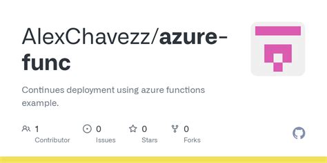 Github Alexchavezzazure Func Continues Deployment Using Azure