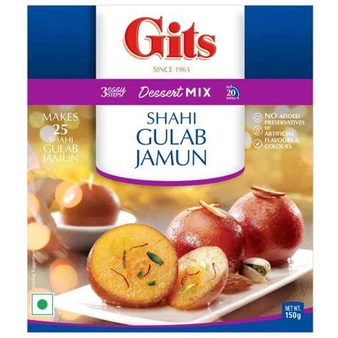 Gits Shahi Gulab Jamun Mix 150g Pack Of 12