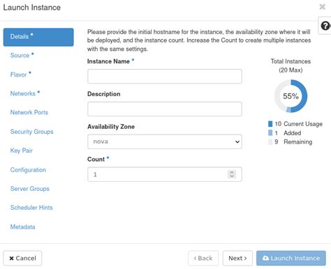 how to create windows vm on openstack horizon and access it via web