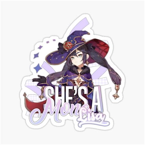 Mona Genshin Impact Sticker For Sale By Milkuvvay Redbubble