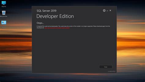 unable to install sql server 2019 developer version microsoft qanda