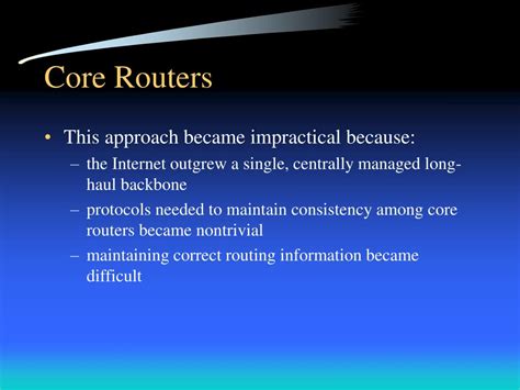 PPT Routing Cores Peers And Algorithms PowerPoint Presentation Free Download ID