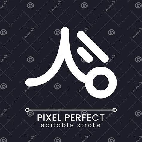 Animation Pixel Perfect White Linear Ui Icon For Dark Theme Stock Vector Illustration Of Logo