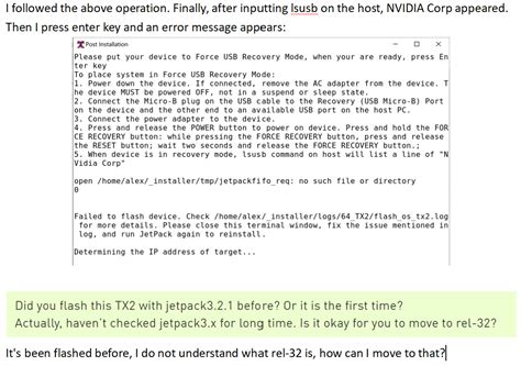 jetson tx2 flash failed jetson tx2 nvidia developer forums
