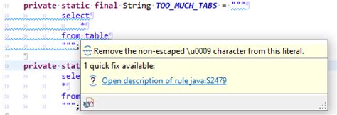 How To Get Rid Of Thousands Of False Positives For Java 21 Remove The Non Escaped Char From
