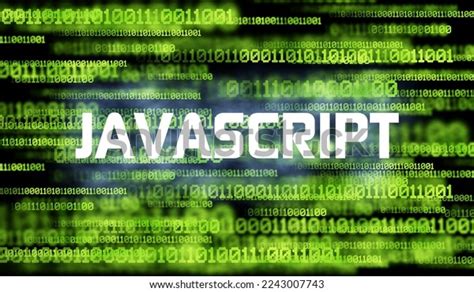 word javascript abstract cyberspace binary code stock illustration