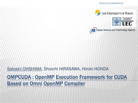 PDF OMPCUDA OpenMP Execution Framework For CUDA Based On Omni OpenMP Compiler