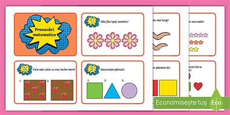 Micii Matematicieni Cartonașe Cu Provocări Matematice