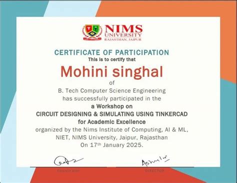 Circuitdesign Tinkercad Learningjourney Mohini Singhal