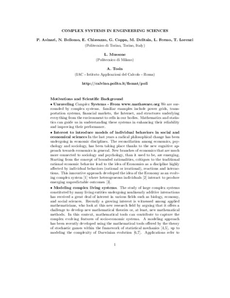 pdf complex systems in engineering sciences eliodoro chiavazzo