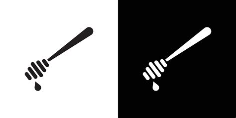 Honey Dipper Icon Thin Line Flat Illustration 50016193 Vector Art At