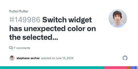 switch widget has unexpected color on the selected handle thumb when