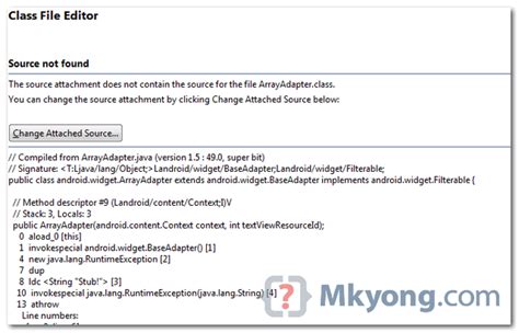 Attach Android Source Code To Eclipse Ide