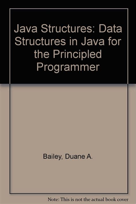 Java Structures Data Structures In Java For The Principled Programmer 9780072519082 Computer
