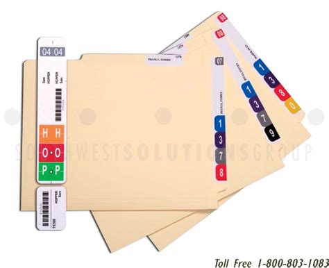 Colored Label Design Software Print Identification Tag Data For File Folders