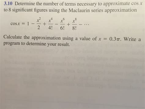 solved determine the number of terms necessary to
