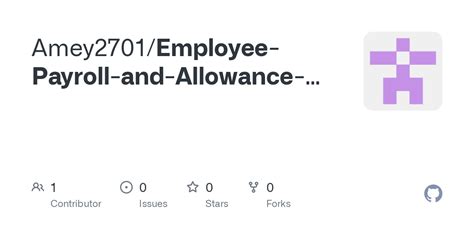 Github Amey2701employee Payroll And Allowance System