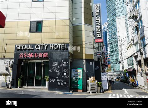 The Seoul City Hotel In The Jung District Of Seoul South Korea Stock
