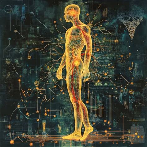 Digital Exploration Of Human Nervous System Anatomy Highlighting Neural Networks And Connections