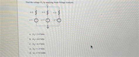 Solved Find The Voltage V1 By Applying Node Voltage Chegg Com