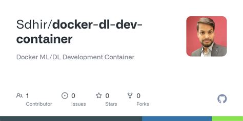 GitHub Sdhir Docker Dl Dev Container Docker ML DL Development Container