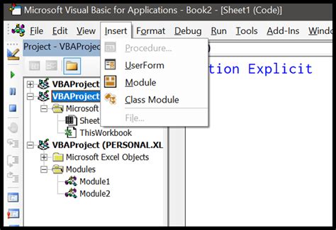Modules Vba Insérer Supprimer Restaurer Et Sauvegarder