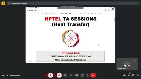 week 7 nptel ta session youtube