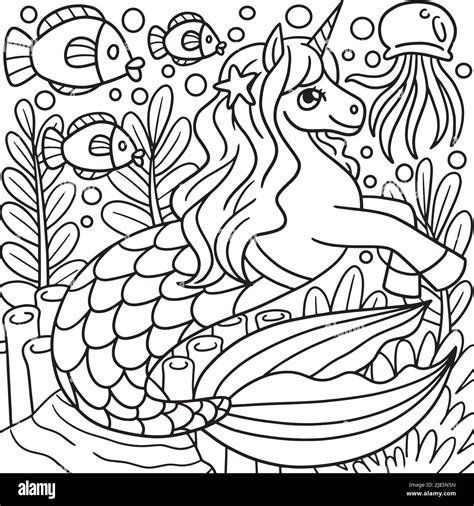Mermaid Unicorn Coloring Page Free Printables Billocanada