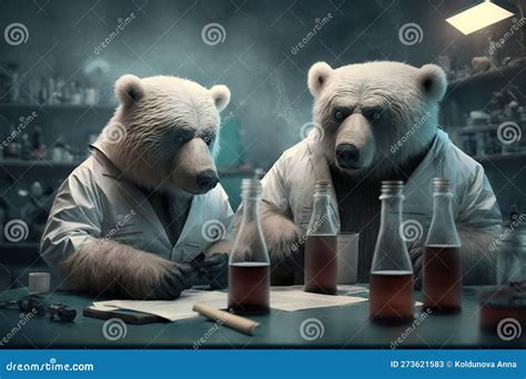 Bears Dressed As Scientists Experiment On Humans In A Lab Created With