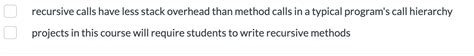 Solved Select All True Statements About Recursion Some Chegg