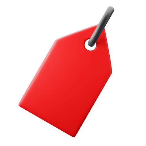 Tag Price And Label Symbol User Interface Theme 3d Icon Illustration