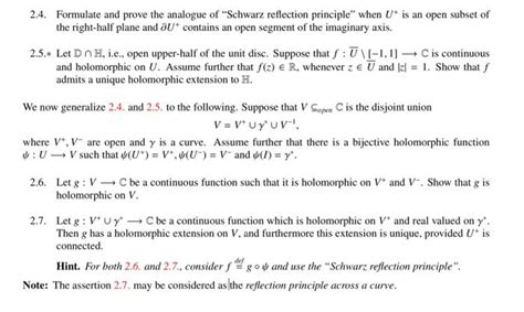 solved 2 4 formulate and prove the analogue of schwarz
