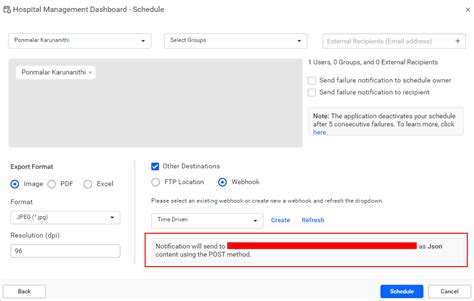 managing schedules cloud bi bold bi documentation