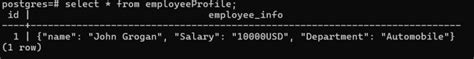 Json In Postgresql Sqlservercentral