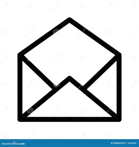 Opened Envelope Icon Vector Symbol Design Illustration Stock Vector Illustration Of Open