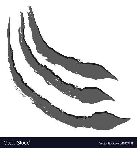 Scratch Realistic Monochrome Royalty Free Vector Image