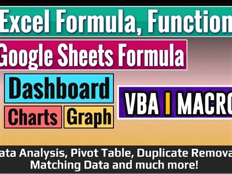 Excel Data Entry Formulas Dashboard Cleaning And Formatting Service Upwork