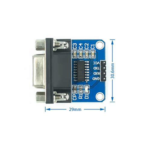 Conversor Rs232 Para Ttl Max3232 Com Db9 Arducore Robótica