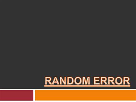 Error Confounding And Bias Pptx