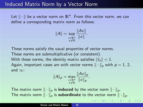 Induced Matrix Norm By A