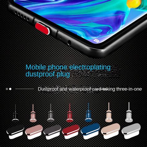 휴대폰 충전 포트 메탈 더스트 캡 Android Type C 헤드폰 홀 소켓 액세서리 기가팩토리