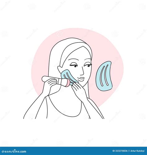 How To Use Makeup Stencil Tutorial And Infographic Set Female Model